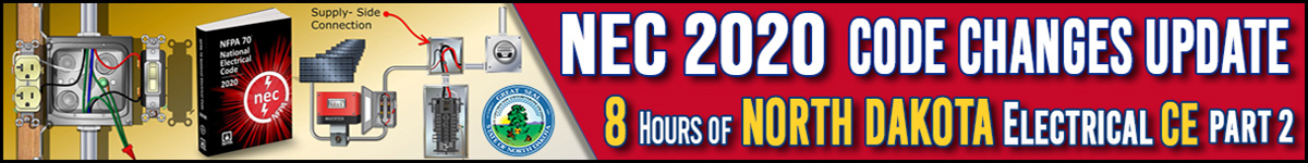 NEC 2020 Code Changes Update Part 1 North Dakota Electrical Continuing ...