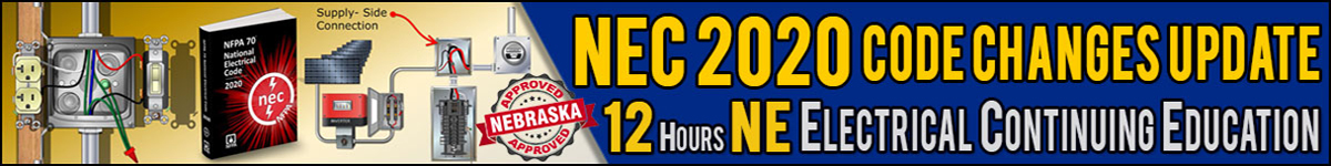 NEC 2020 Code Changes Update Nebraska Electrical Continuing Education ...