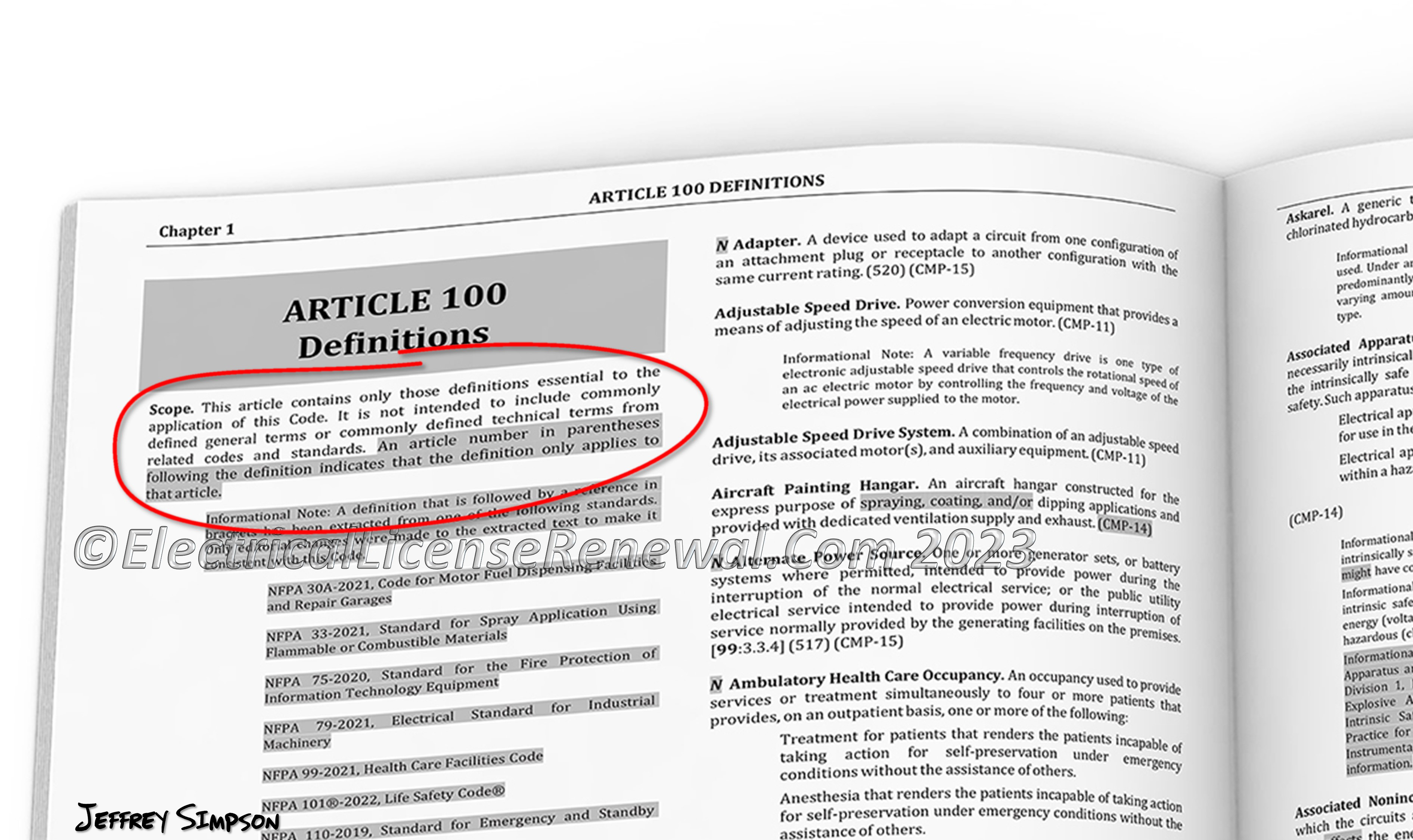 Article 100 Scope 