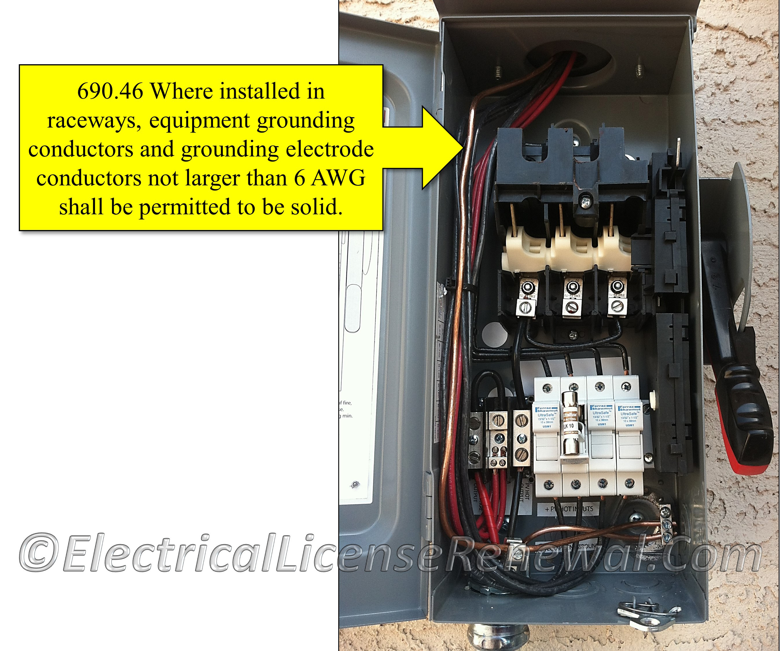 690.46 Array Equipment Grounding Conductors.